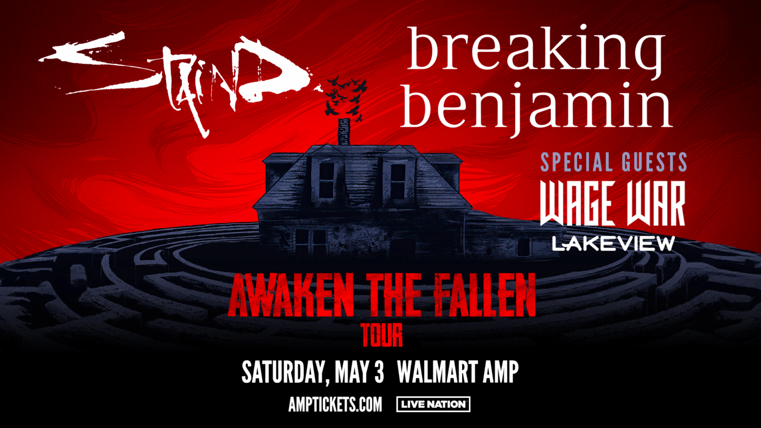Rock Out with Staind and Breaking Benjamin at Walmart AMP